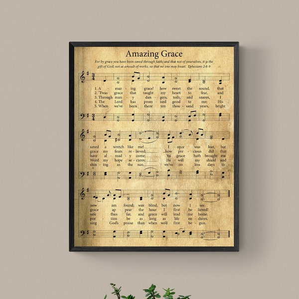 Amazing Grace Print - Etsy
