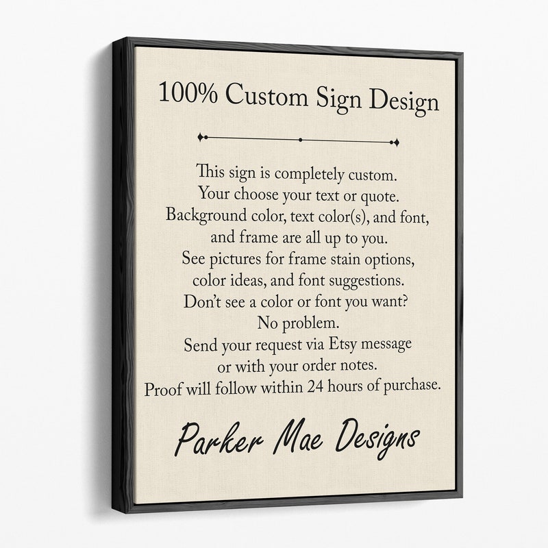 Custom Quote Signs - Etsy