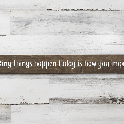 Small Custom Wood Sign Personalized Grey/brown Stained Board | Etsy