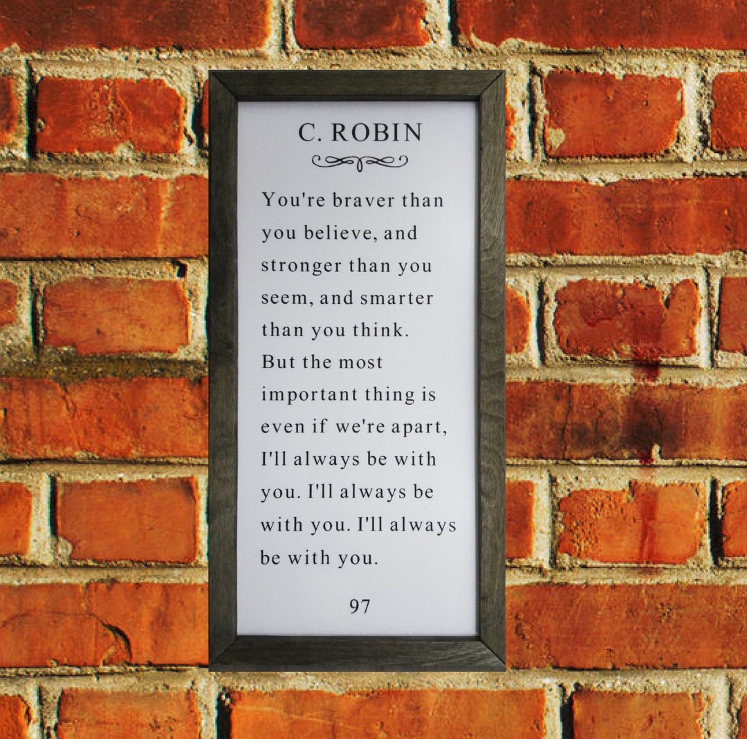Custom Book Quote Canvas Print - Framed Sign (12x24) - Etsy