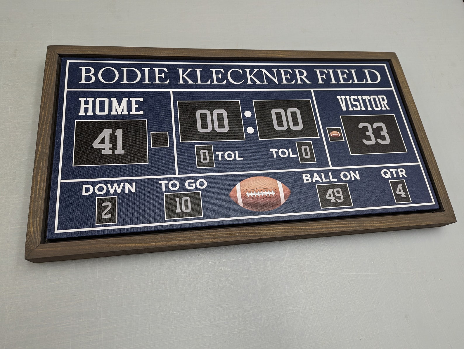 Custom Football Scoreboard Sign: Personalized Sports Decor - Etsy