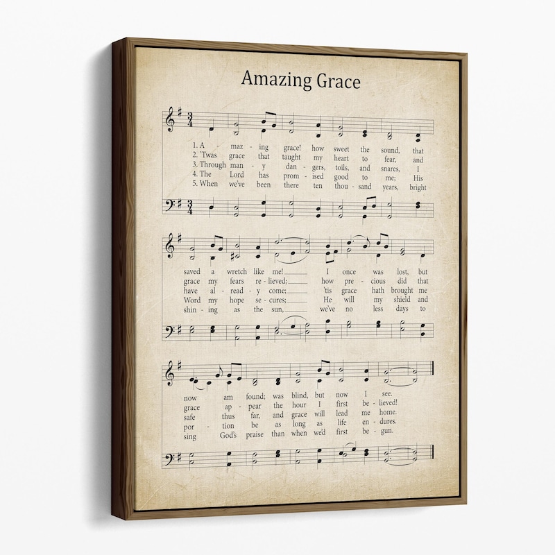 Hymn Music Art in Wood - Etsy