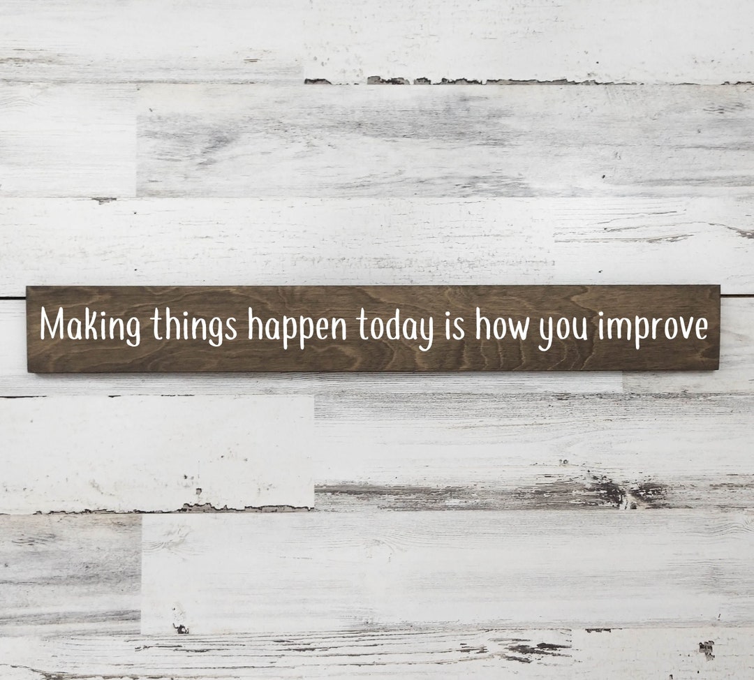 Small Custom Wood Sign, Personalized Grey/brown Stained Board, 3x24 - Etsy