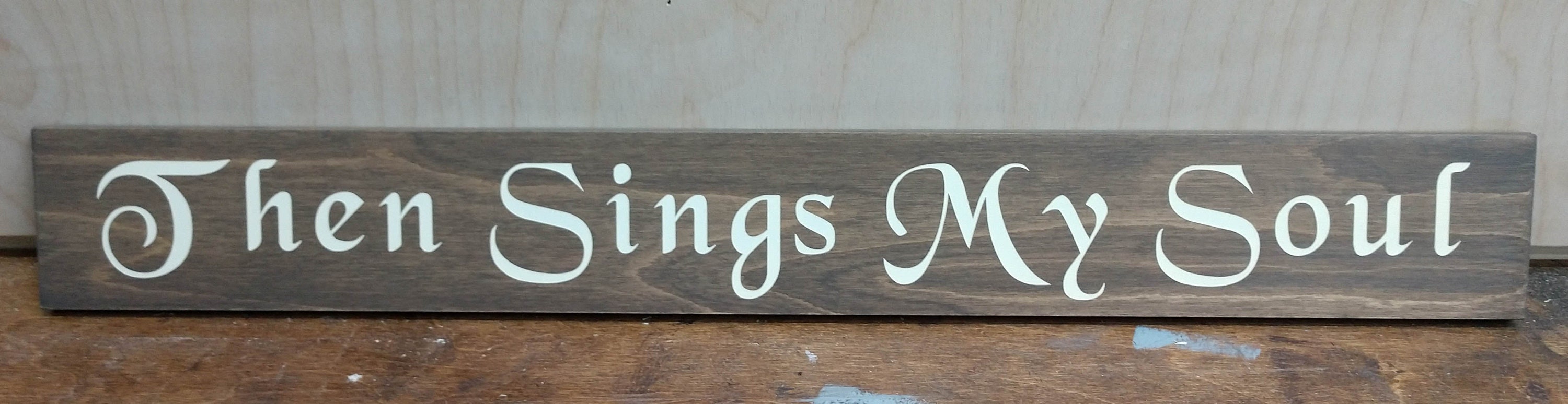 Small Custom Wood Sign Personalized Grey/brown Stained Board | Etsy