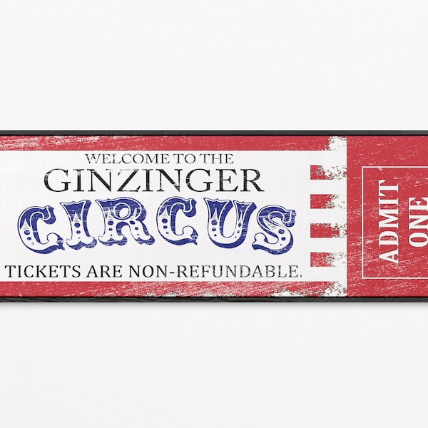 Circus Ticket - Etsy