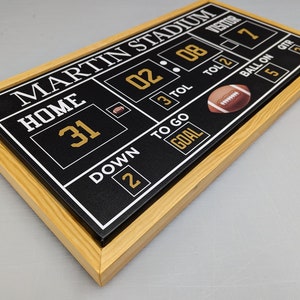 Custom Football Scoreboard Sign: Personalized Sports Decor - Etsy