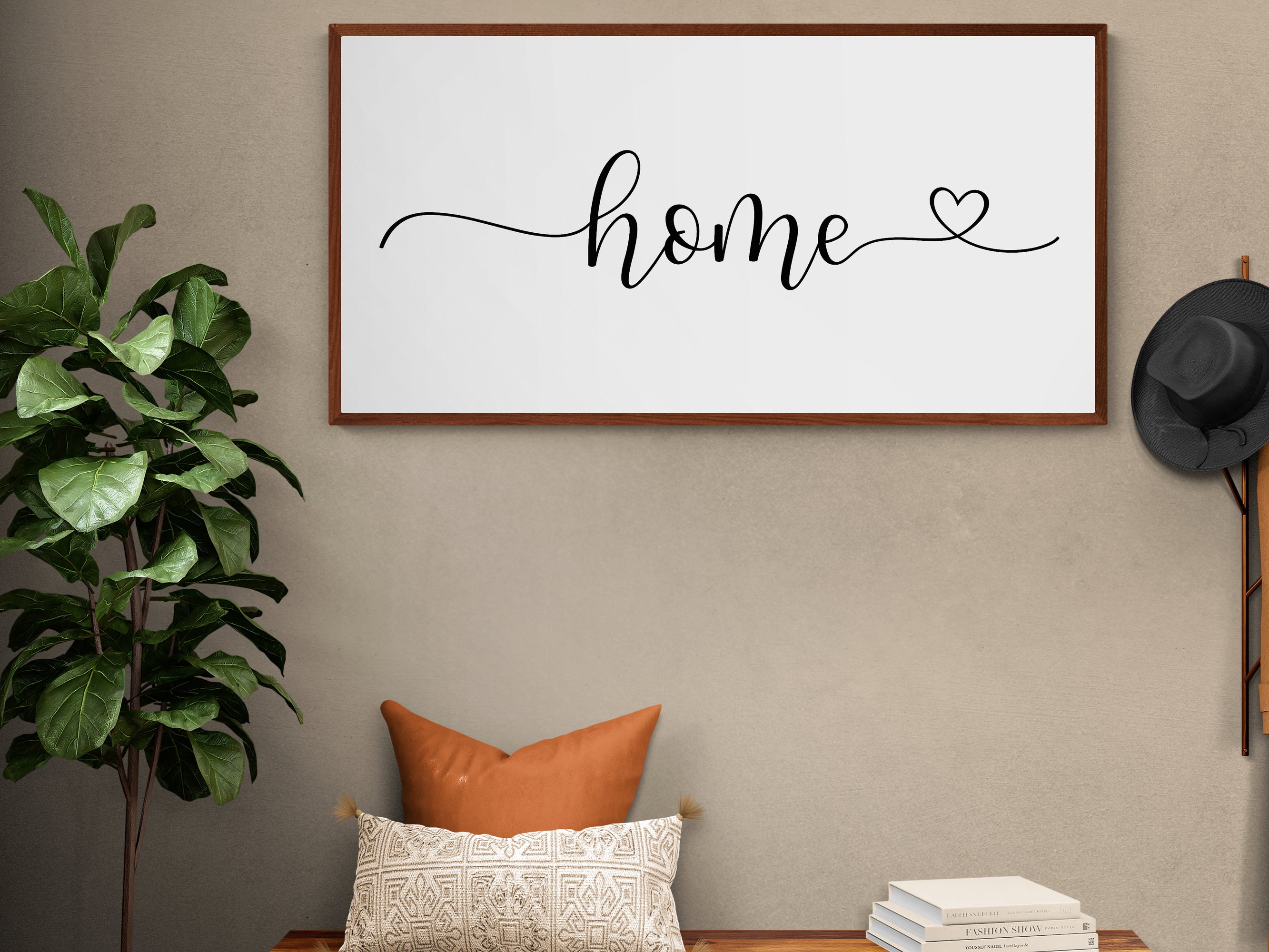 Home Sign Large Home Sign Framed Home Sign Canvas Home | Etsy