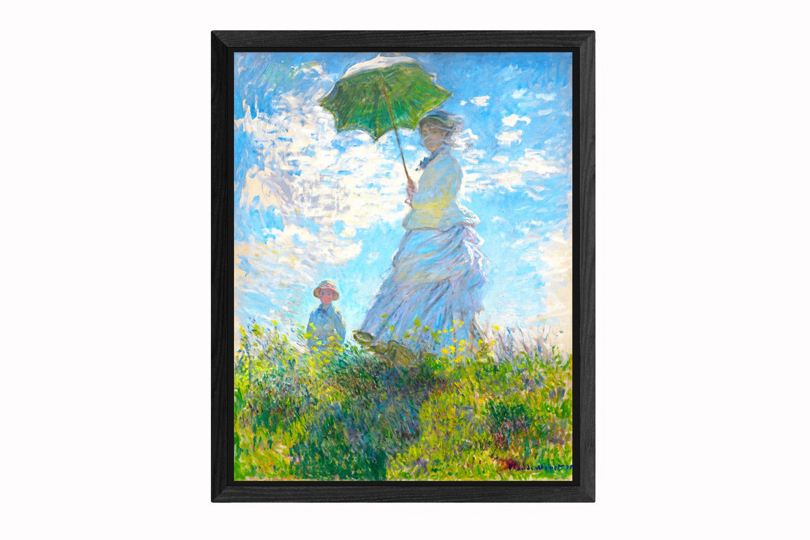 Monet Woman With Parasol Print: Restored Impressionist Art - Etsy