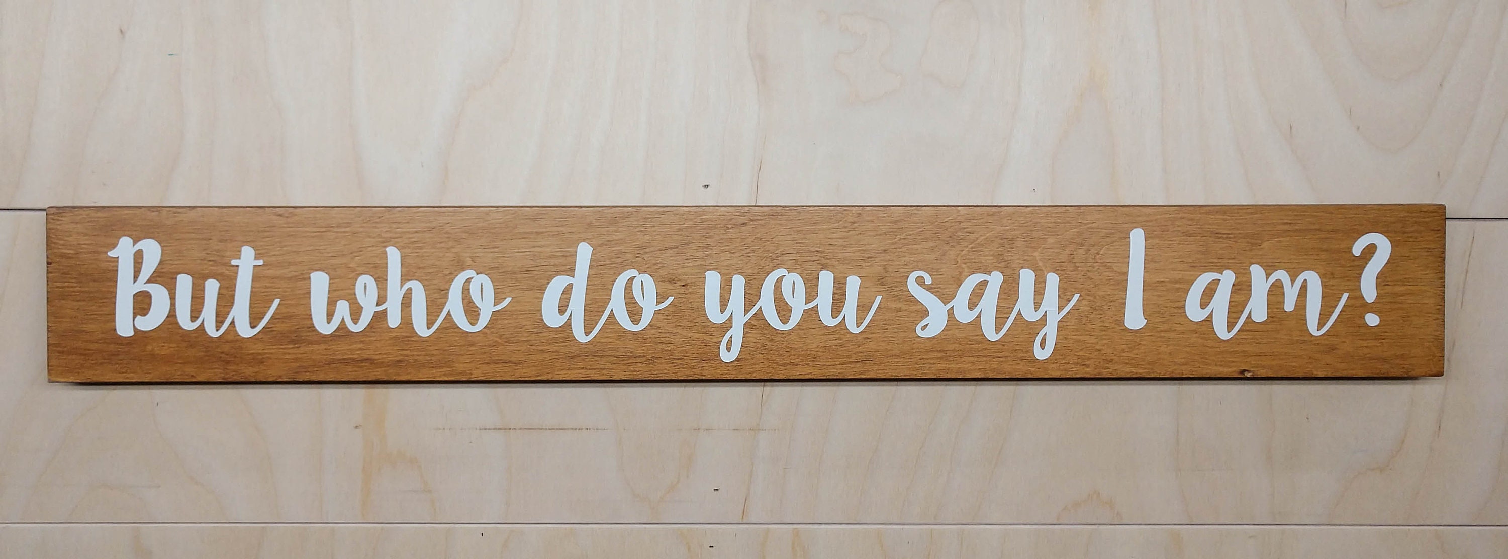 Small Custom Wood Sign Personalized Wood Plaque 3x24 - Etsy