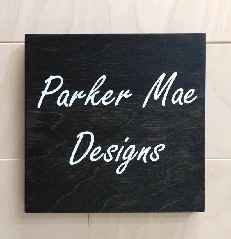 8x8 Black Personalized Quote Sign Wall Art Custom Wood Sign | Etsy