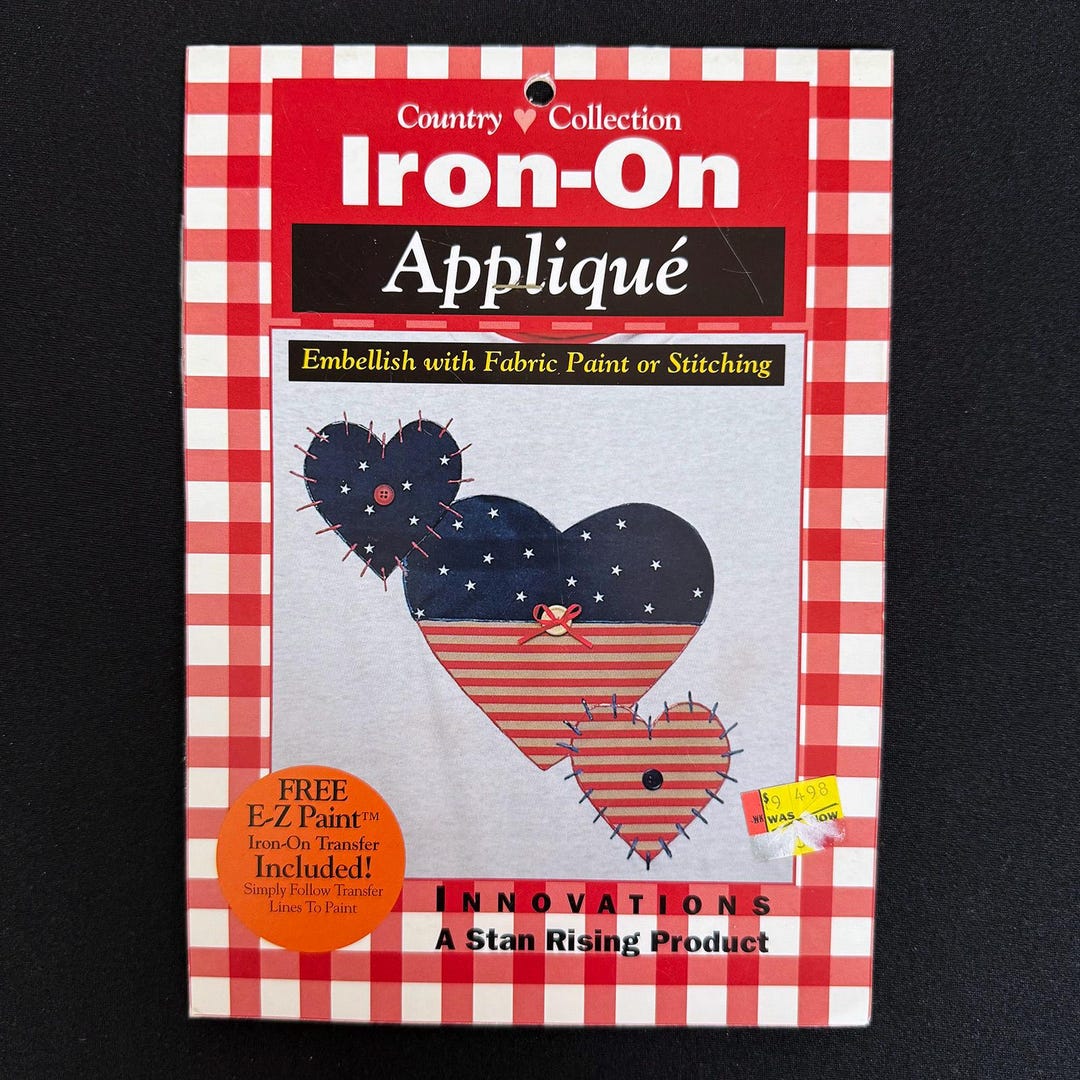 Hearts Iron-on Appliqué | Pre-cut Design Kit With Adhesive Backing ...