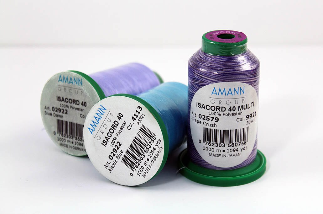 One Spool Embroidery Thread, ISACORD 40 Thread, 1094 Yards, 100% ...