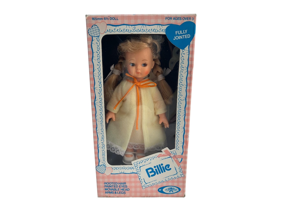 1979 Billie Doll - Fully Jointed 6 1/2 Inch Playmates Doll With Braids ...