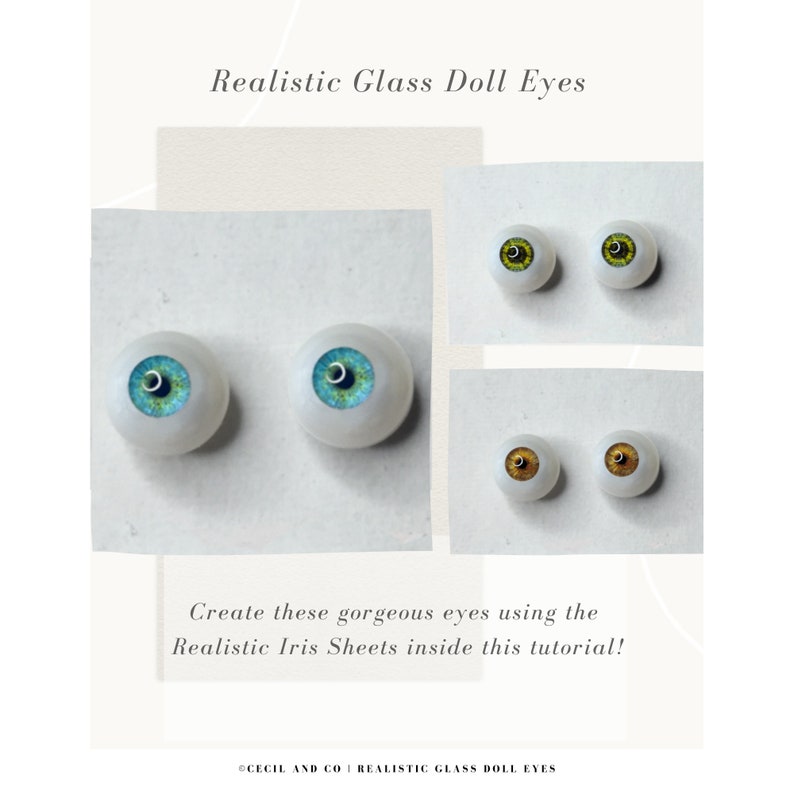 Realistic Glass Doll Eyes Tutorial - Etsy Australia