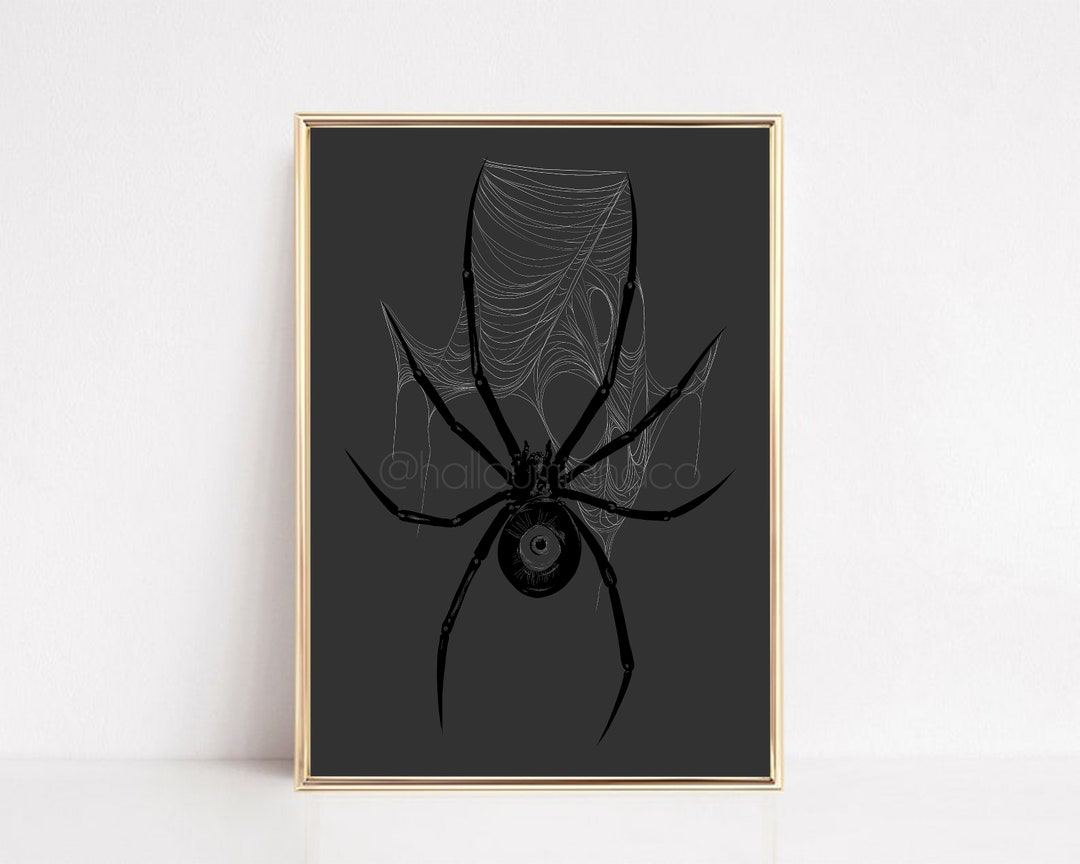 Spider Digital Halloween Print, Halloween Wall Art, Digital Download ...
