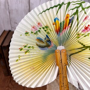 Vintage Oriental Chinese Handheld Paper Fan - Etsy