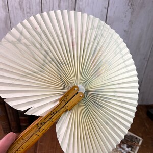 Vintage Oriental Chinese Handheld Paper Fan - Etsy