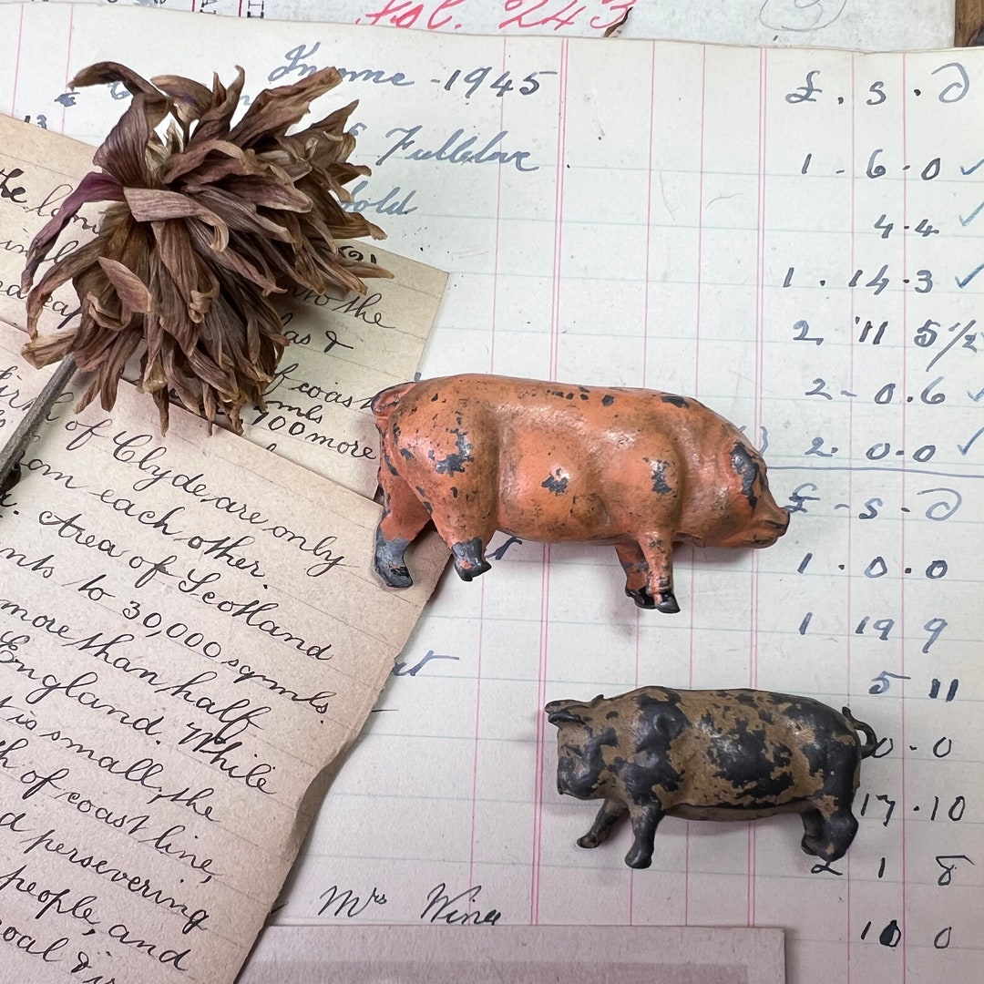 Collection of Lead Farm Animals Set Four Pigs - Etsy