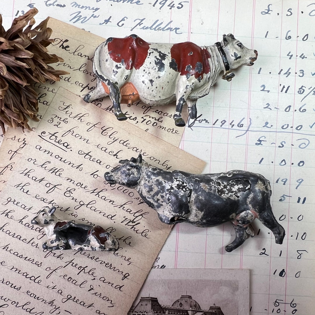 Collection of Lead Farm Animals Set Three Cows - Etsy