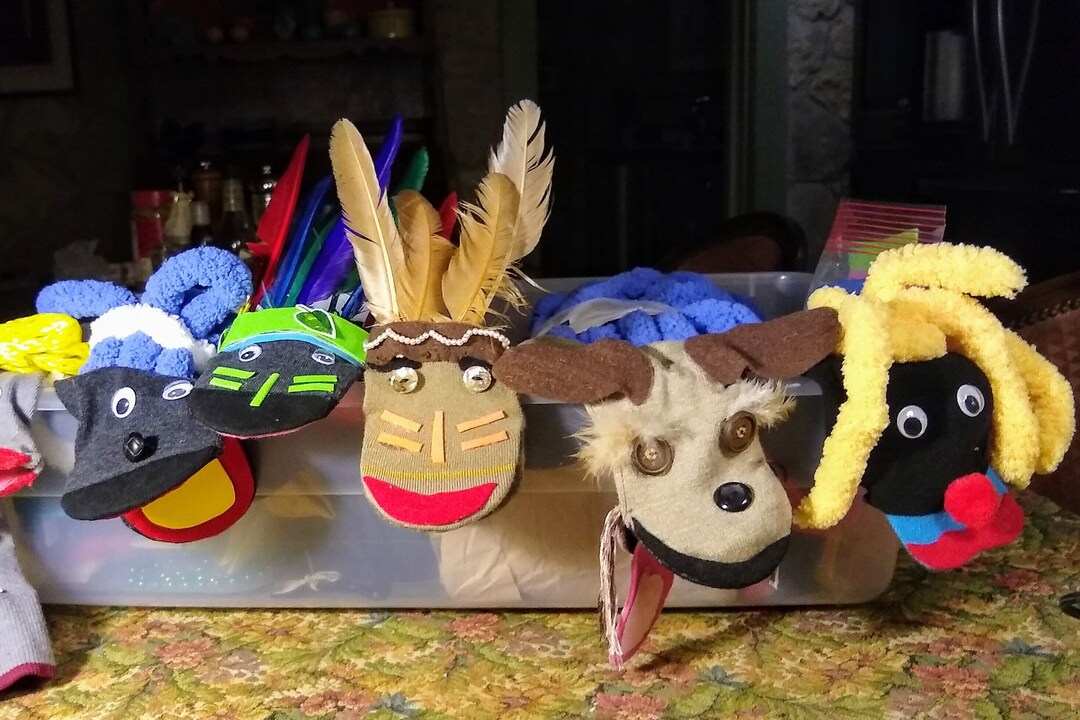 No-tech Toys - Sock Puppets - Etsy