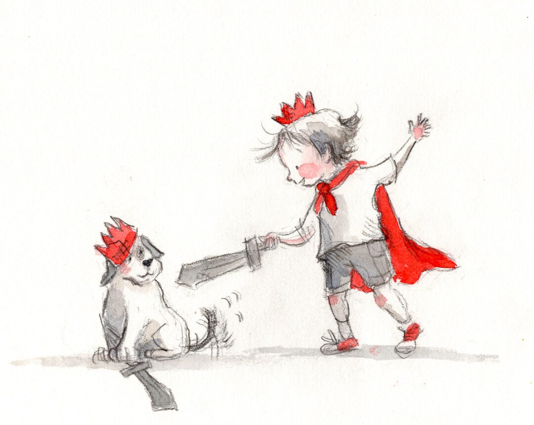 Original Art, I Knight You Sir Captain Jack, by Paige Keiser, Nursery ...