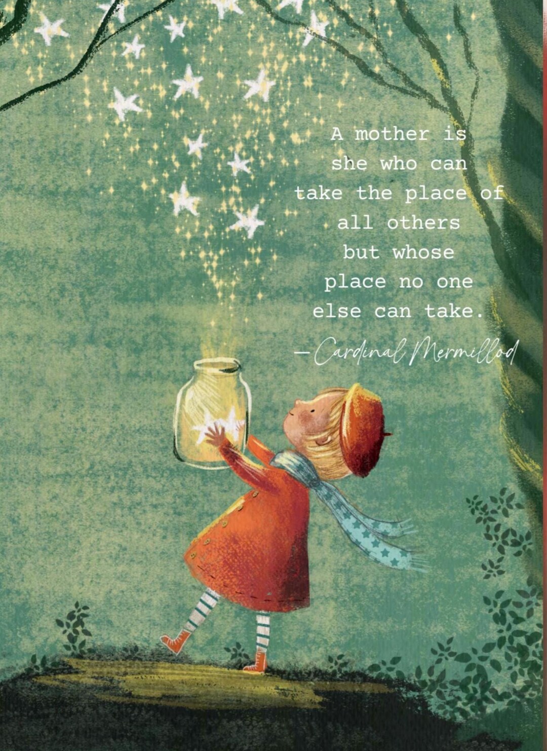 Birthday Card for Mom, She Who Can Take the Place of All Others Quote ...
