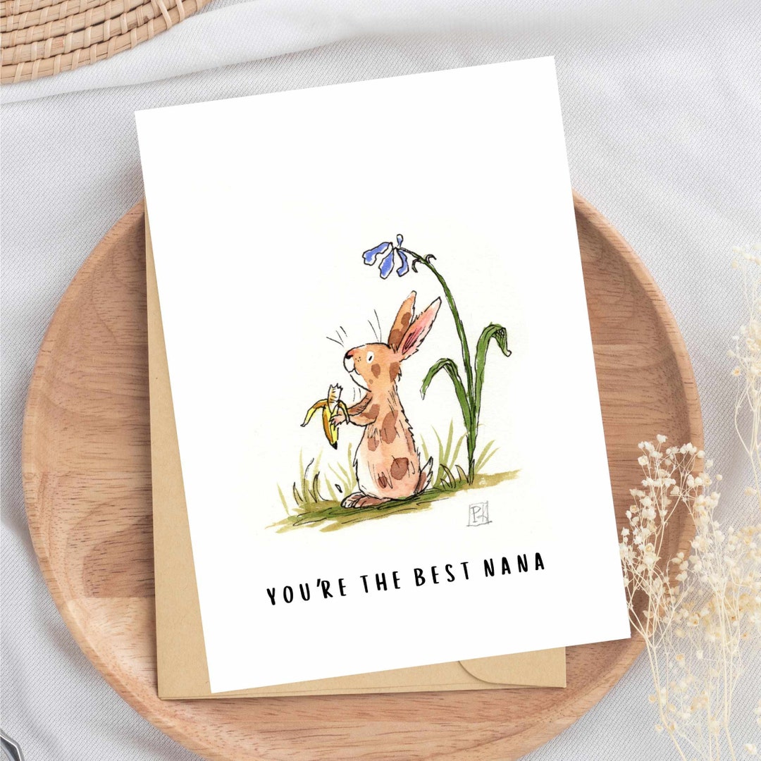 Funny Nana Card for Mother's Day, Grandmother, Grandma, Meemaw, Bananas ...