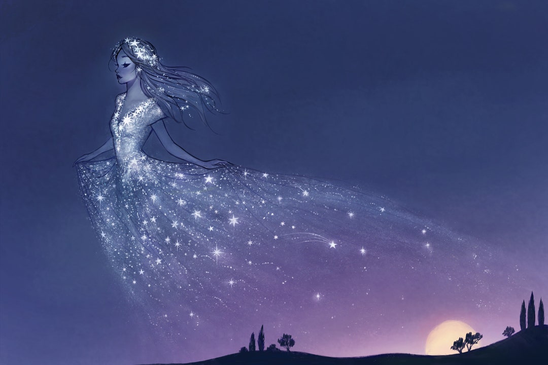 Spreading Stars Art Large Print - Etsy