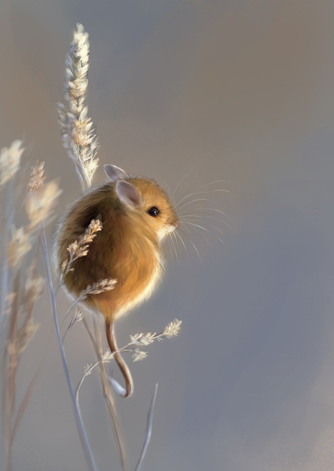 Cute Sunny Field Mouse Print - Etsy