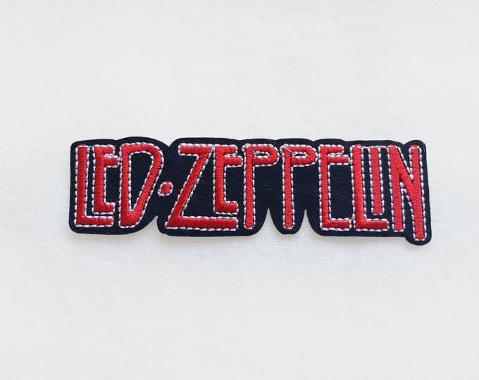 1x Led Zeppelin Band Red Patch Logo Music Custom Rock Usa Iron on ...