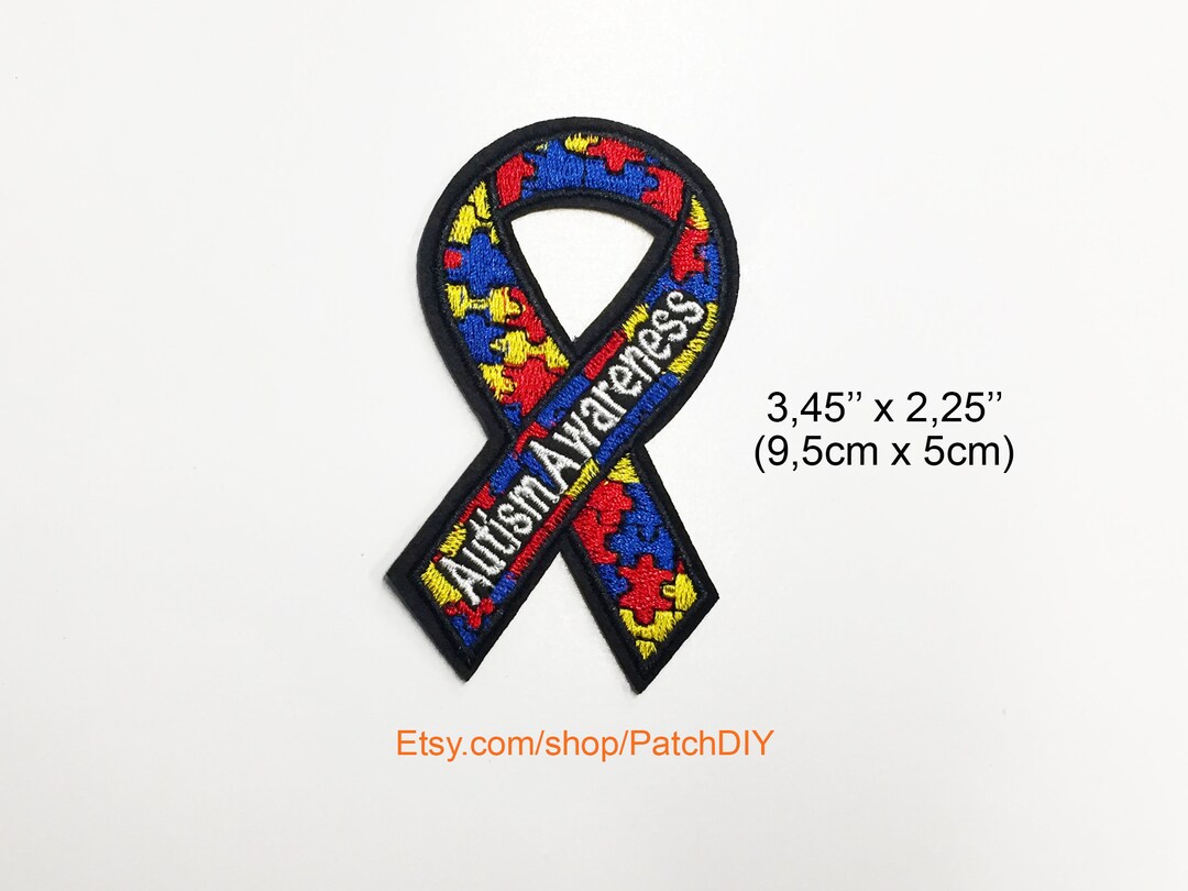 Autism Awareness Ribbon PATCH Solidarity Kid Adult Shirt Bag - Etsy