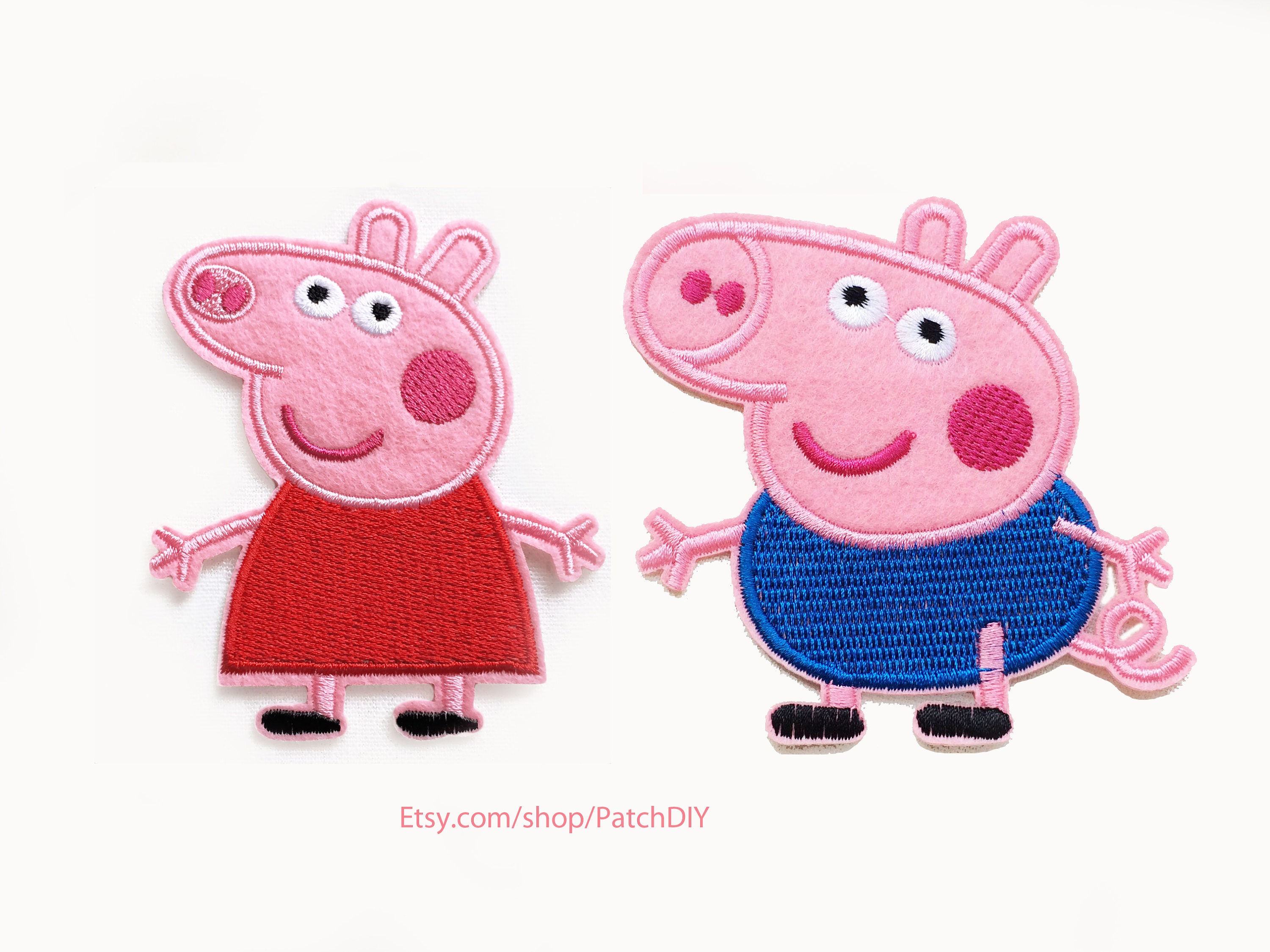 2x PEPPA PIG little Brother GEORGE patch custom Iron On | Etsy