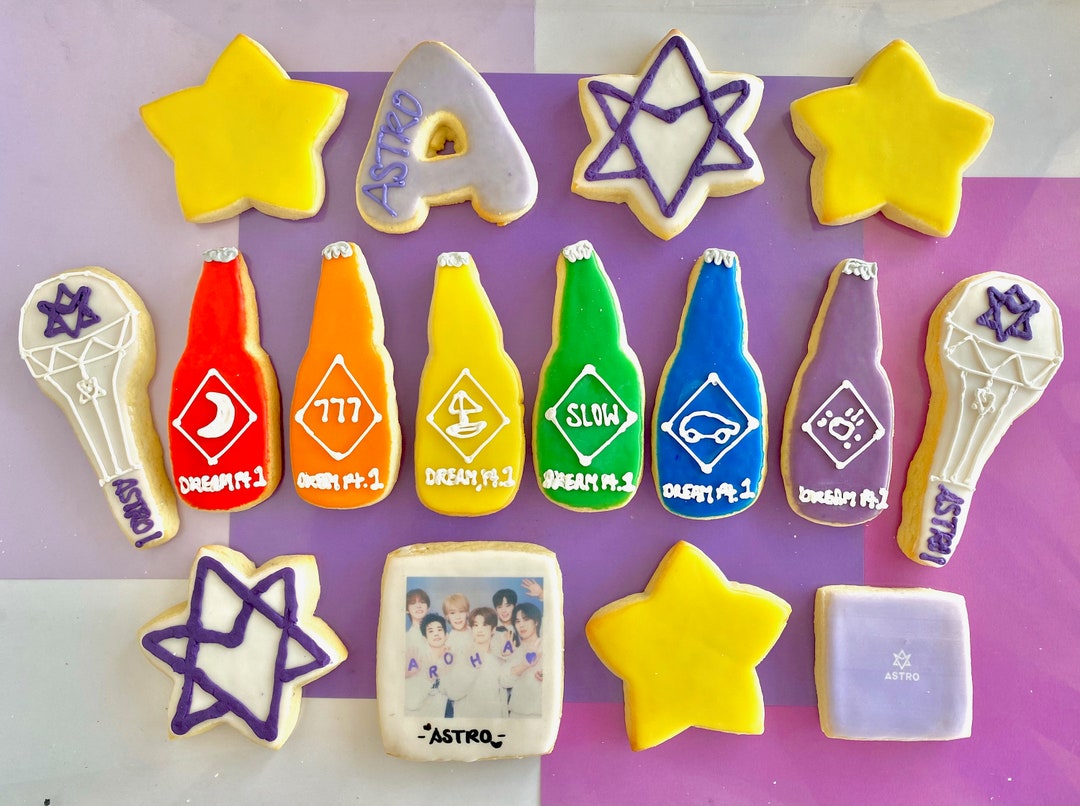 1 Dozen KPOP Astro Themed Decorated Sugar Cookies // KPOP - Etsy