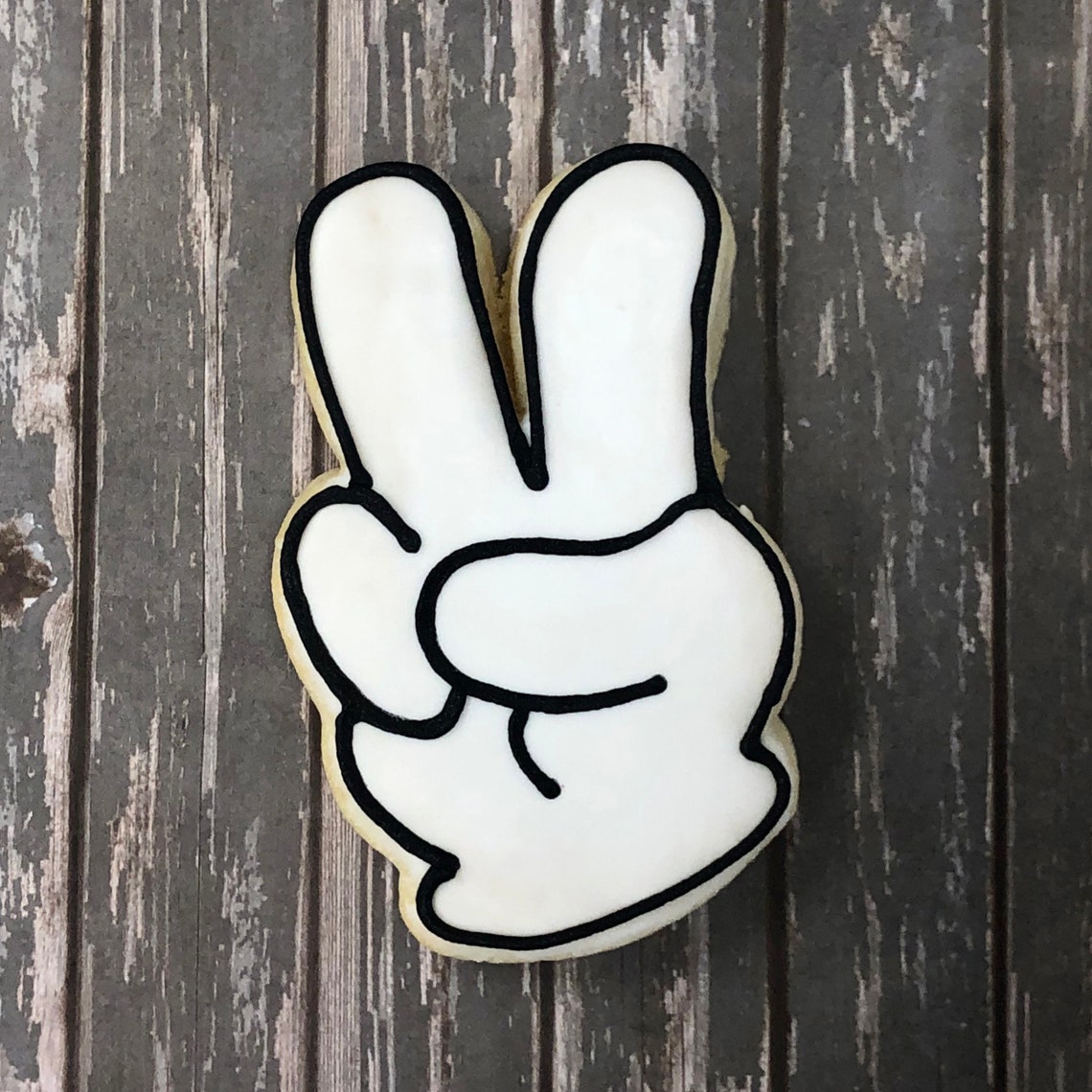 Peace Sign Mickey Hand Cookie Cutter/ Peace Sign Hand/ Number - Etsy