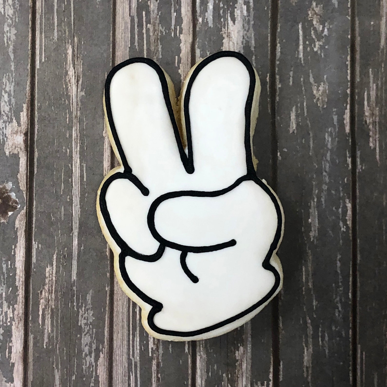 Peace Sign Mickey Hand Cookie Cutter/ Peace Sign Hand/ Number - Etsy