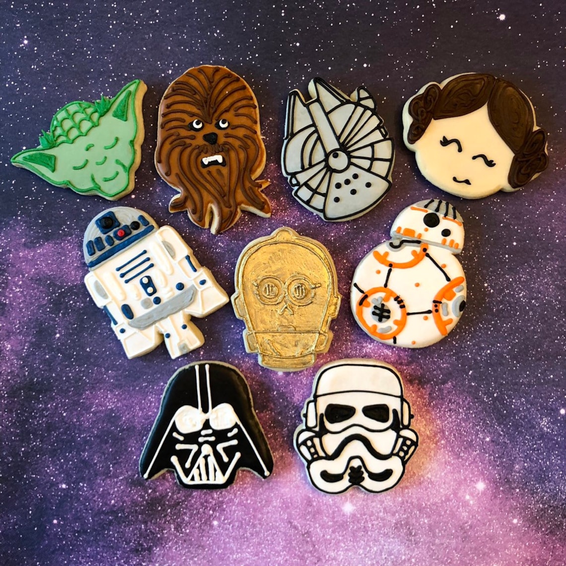 Complete Set of Star Wars Cookie Cutters/ BB8 R2D2 C3PO Leia - Etsy