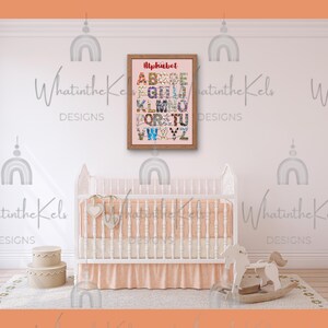 Printable Alphabet Poster | A–Z Educational Wall Art for Kids | Fun ...