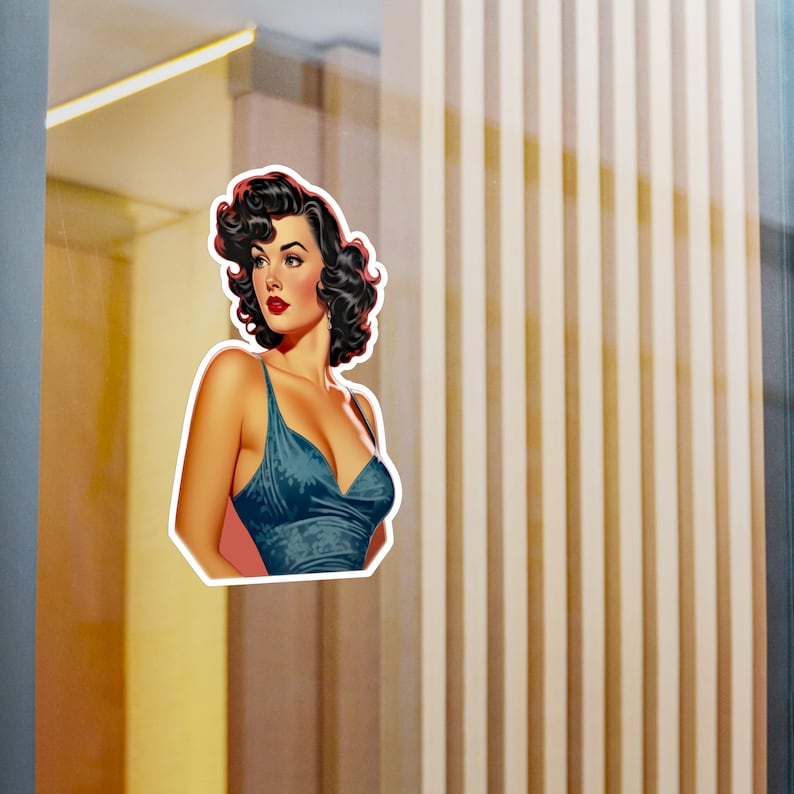 Vintage Pin up Outdoor Waterproof Kiss-cut Vinyl Decals - Etsy