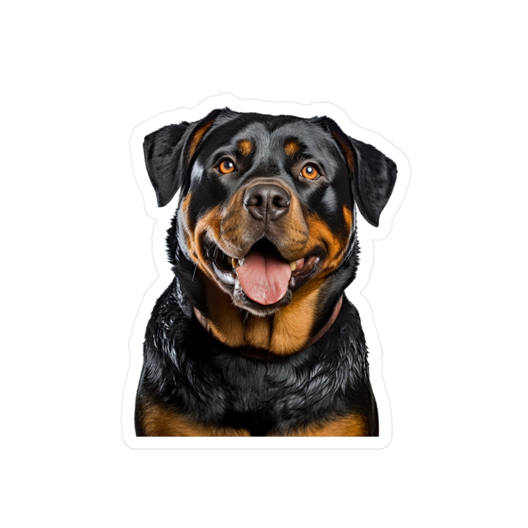 Dog Rottweiler Happy Vinyl Decals - Etsy