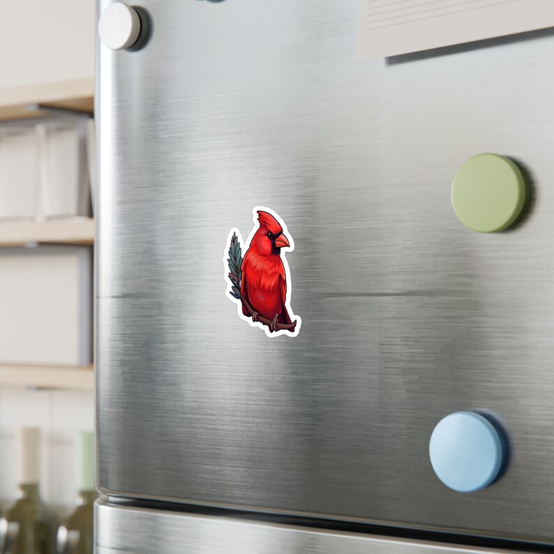 Bird Red Cardinal Vinyl Decals - Etsy
