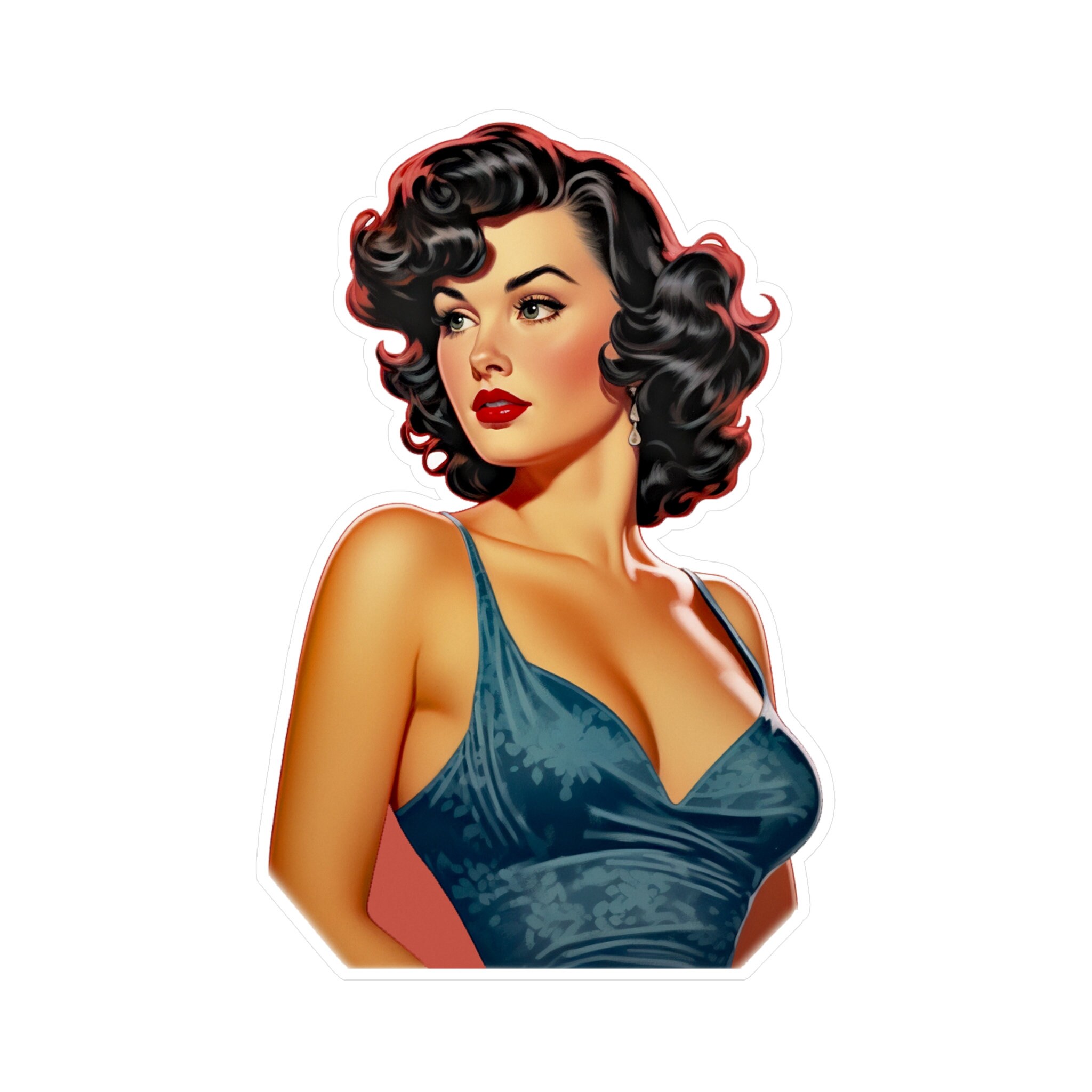 Vintage Pin up Outdoor Waterproof Kiss-cut Vinyl Decals - Etsy