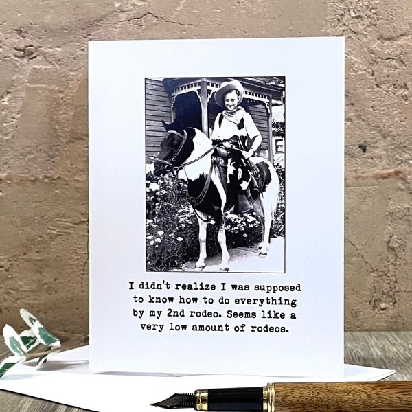 Rodeo Card - Etsy