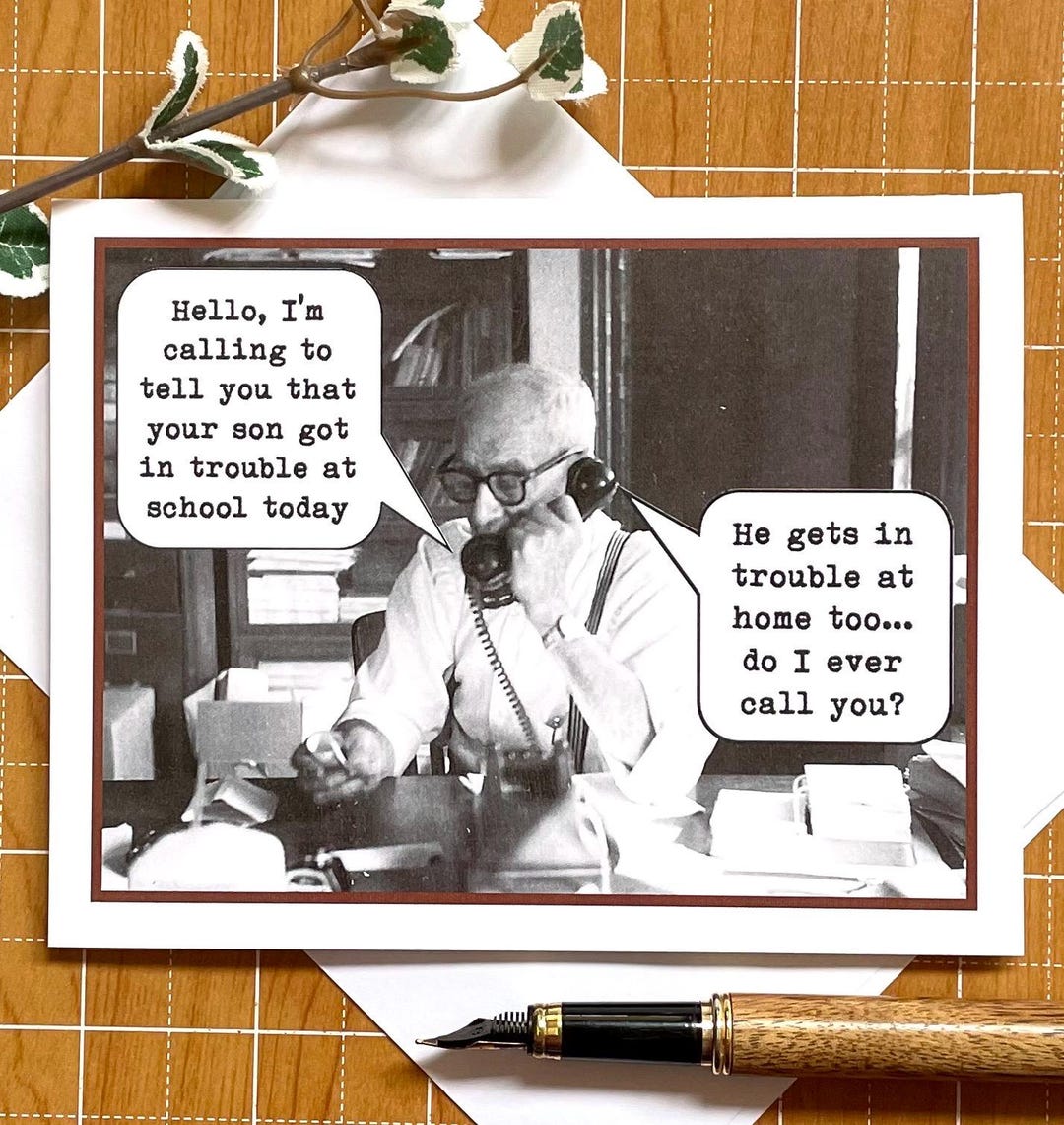 Funny Teacher Card, Card for Teacher or Parent, Card for Teacher of a ...