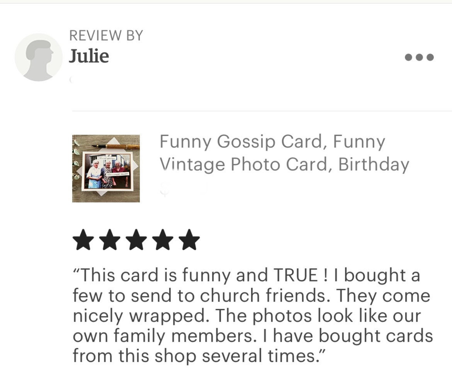 Funny Gossip Card, Funny Vintage Photo Card, Birthday Card for Friend ...