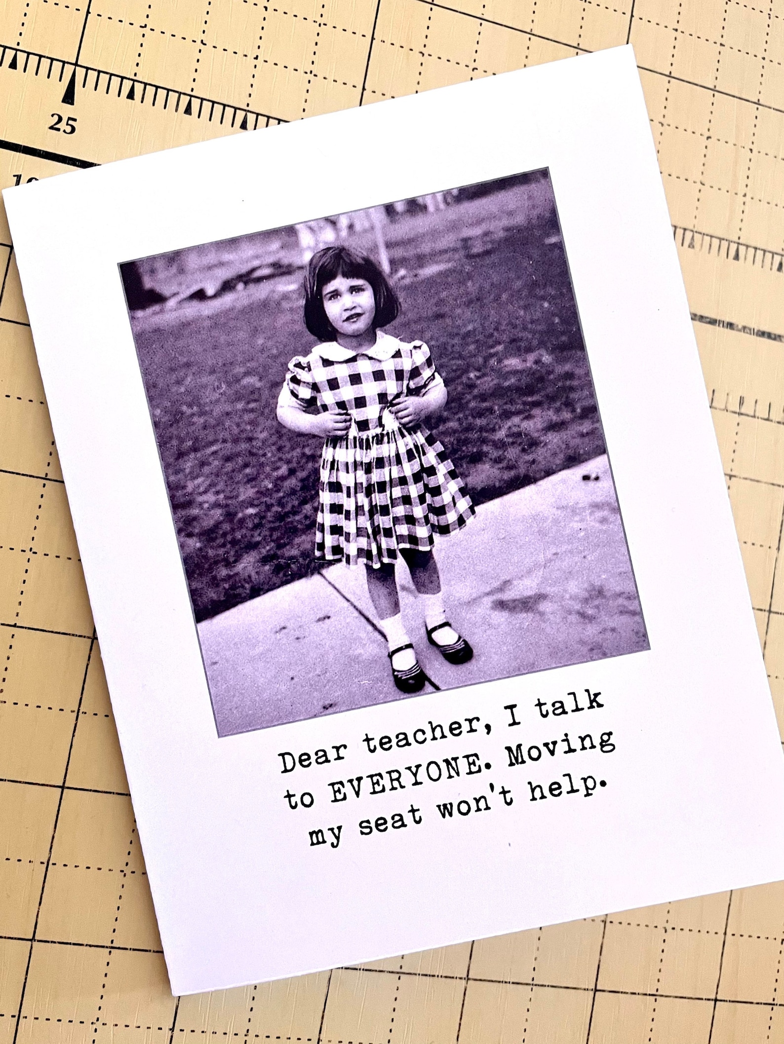 Funny Teacher Card Teacher Appreciation Card Funny Vintage | Etsy