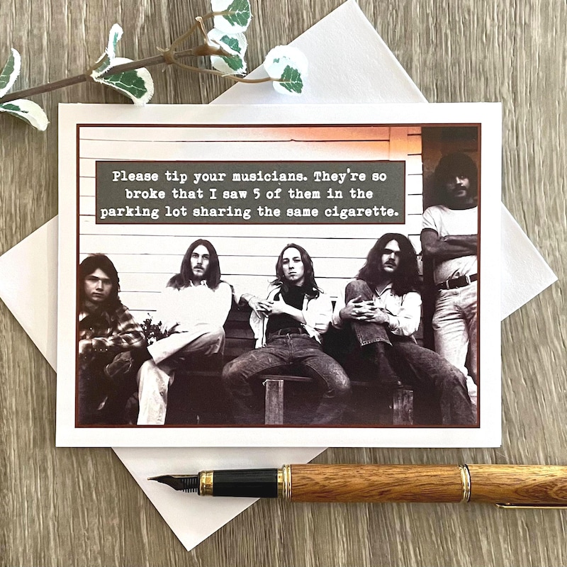 Musician Photo Card - Etsy