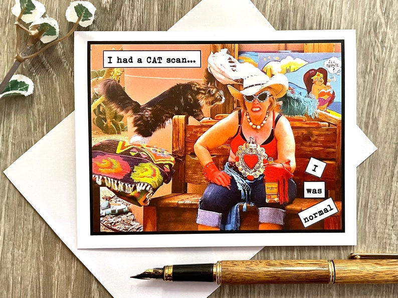 Funny CAT Scan Card Sassy Card for Friend I Had a CAT - Etsy