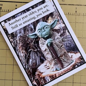 Yoda Birthday Card, Funny Space Wars Card - Etsy