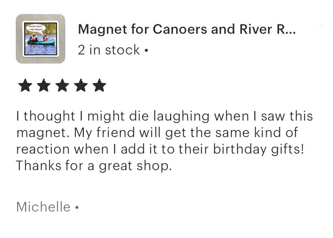 Magnet for Canoers and River Runners, Refrigerator Magnet, Deliverance ...
