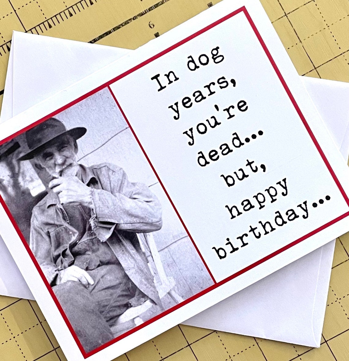 Funny Birthday Card for Man Vintage Photo Birthday Card for - Etsy